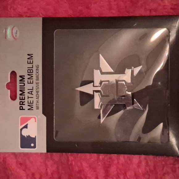 MLB | Other | Mlb Premium Metal Emblem Silver And Black | Poshmark